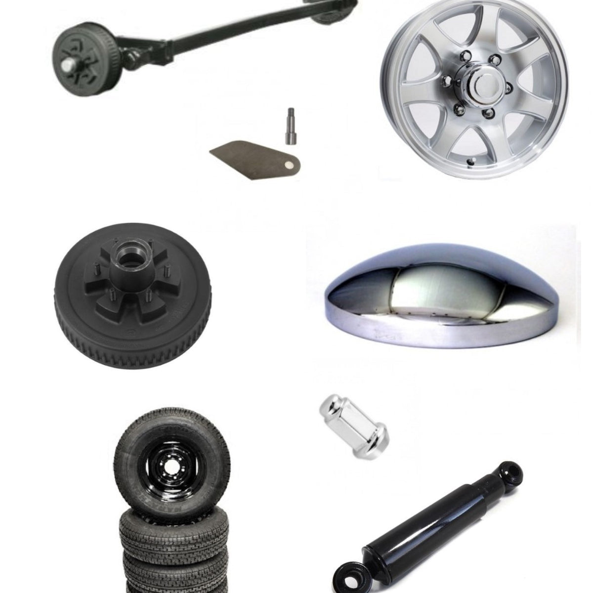 Axles, Shocks, Tires & Wheels – Woodland Airstream Parts and RV ...