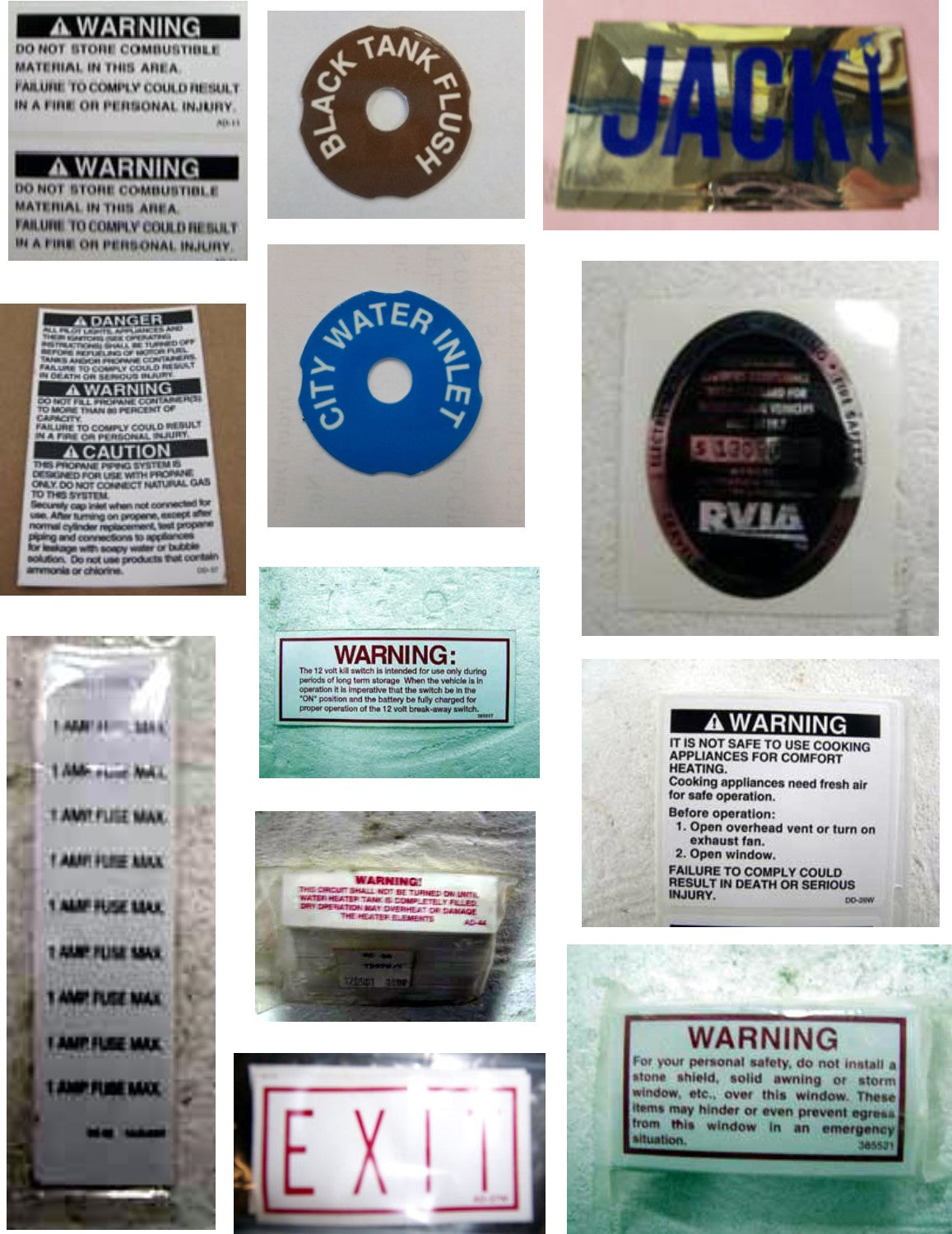 Labels & Tags, USA – Woodland Airstream Parts and RV Accessories Store