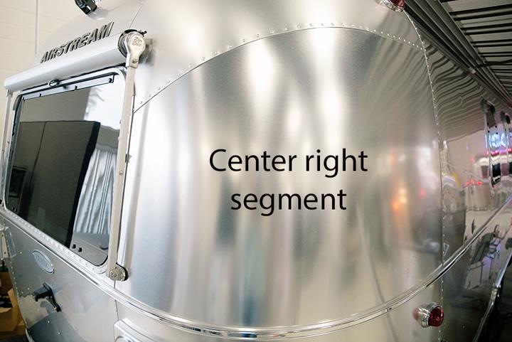 Airstream Rear Curbside / Front Roadside Window Level Segment - 114889 ...