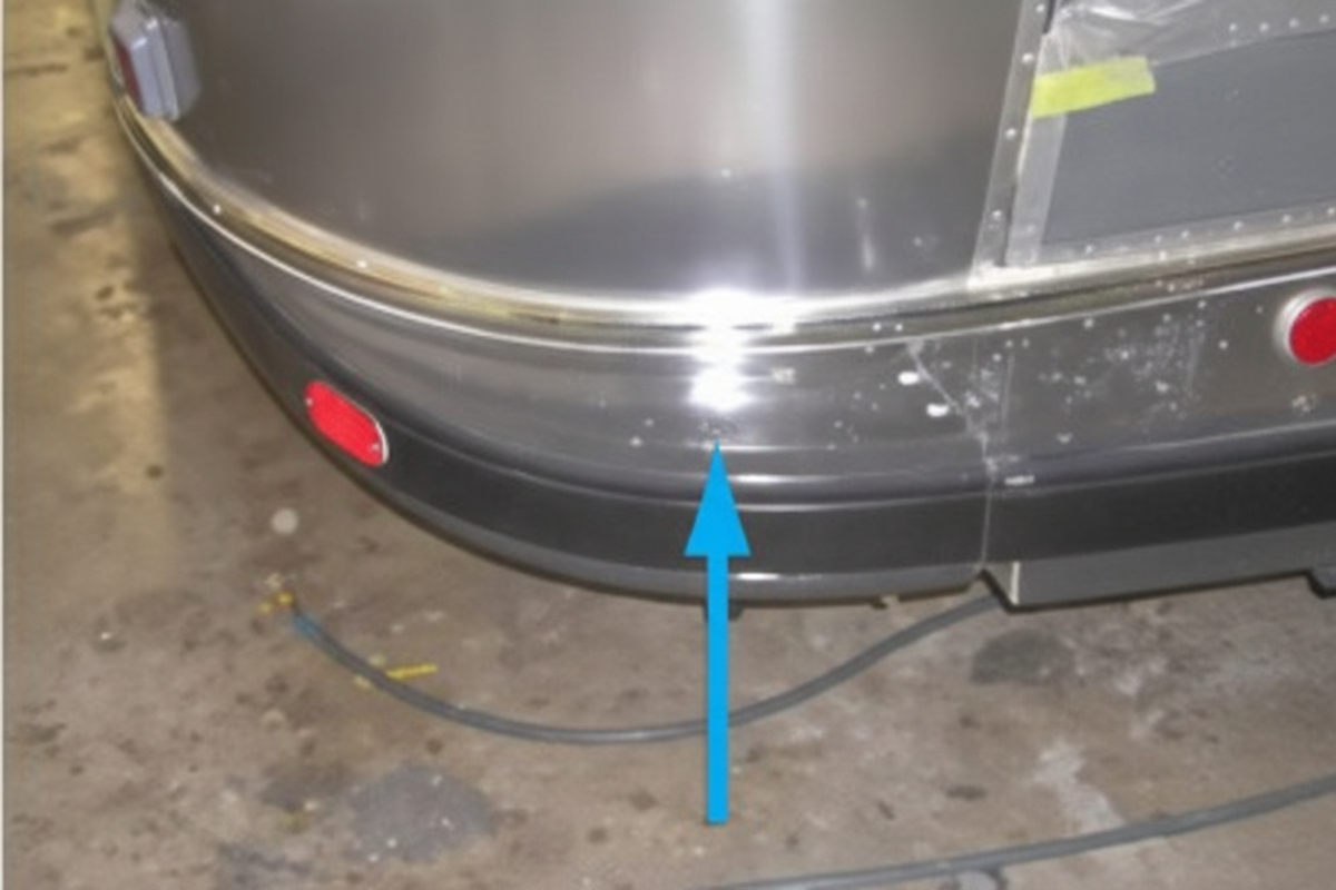 NLA Airstream Trailer Bumper Haircell Rear Corner, Roadside - 201974-0 ...