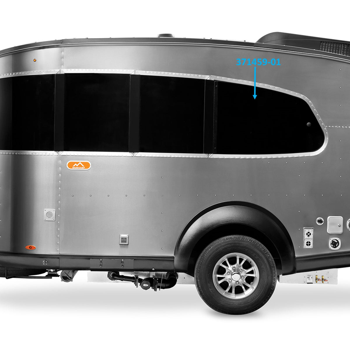 Airstream Basecamp 20 Roadside Rear Window Assembly - 371459-01 ...