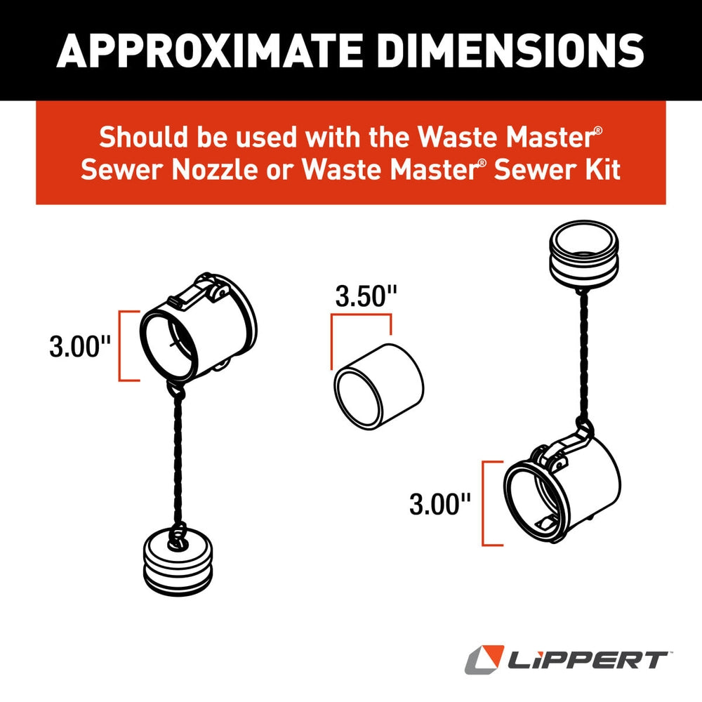Lippert Double Female Cam Lock Fitting for Lippert Waste Master ...